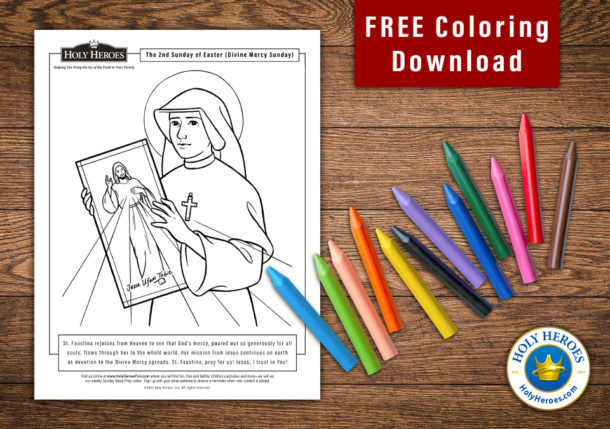 5 Ways to Celebrate Divine Mercy Sunday [free coloring download] - Holy ...