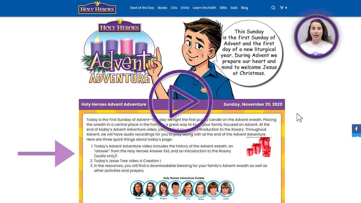 Advent Adventure Tour with Clara [1 minute video] - Holy Heroes