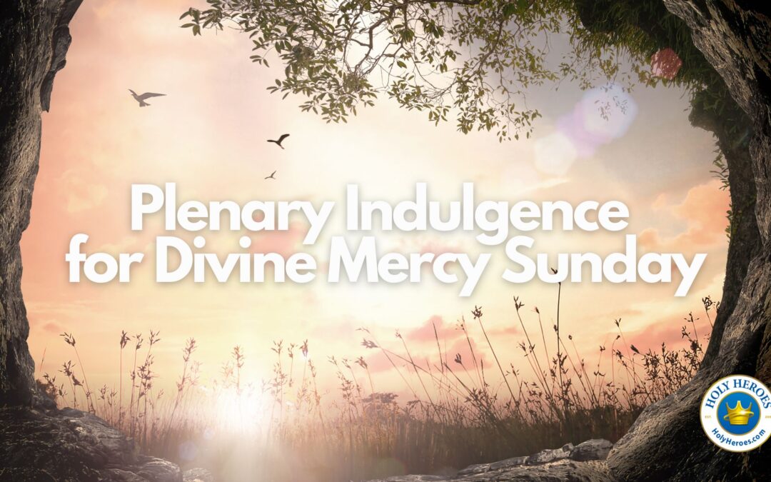 Special Plenary Indulgence for Divine Mercy Sunday - Holy Heroes Special Plenary Indulgence for Divine Mercy Sunday - Holy Heroes