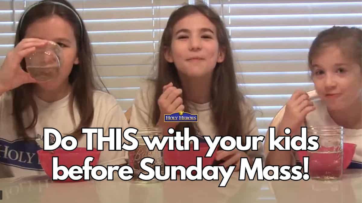 Do THIS with your kids before Sunday {video} - Holy Heroes